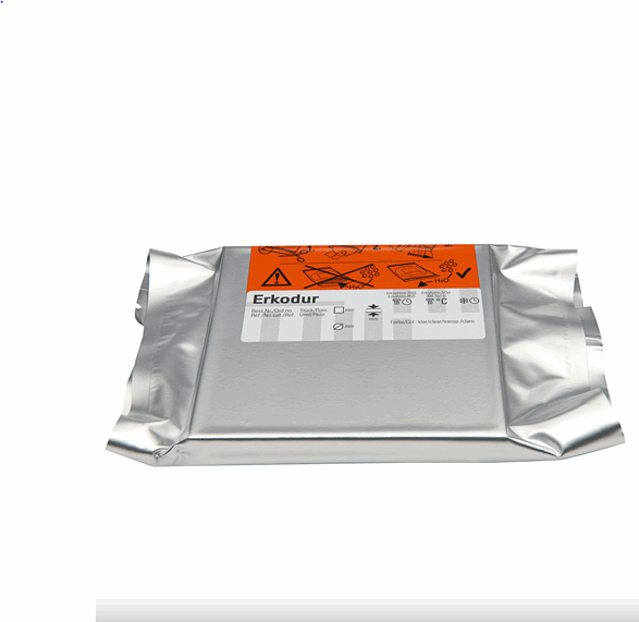 Erkodur plater for skinner hard 125x125 mm 2,5 mm 10 stk - DENTALSPAR AS