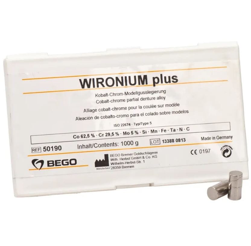 Bego WIRONIUM plus Co-Cr-Legrering 1000 g - DENTALSPAR AS