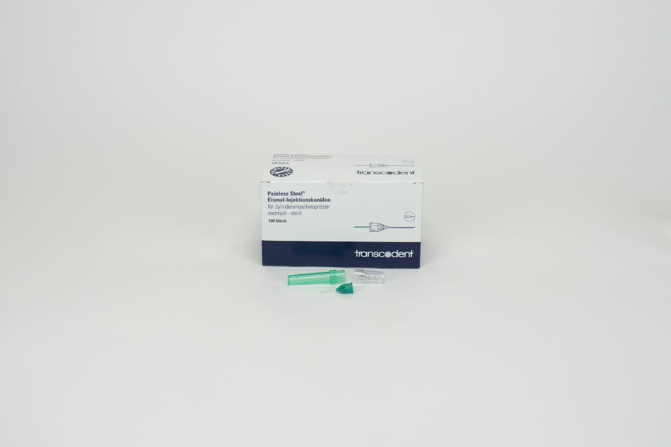 Transcodent kanyler 30G kort 0,3x13 mm grønn 100 stk - DENTALSPAR AS