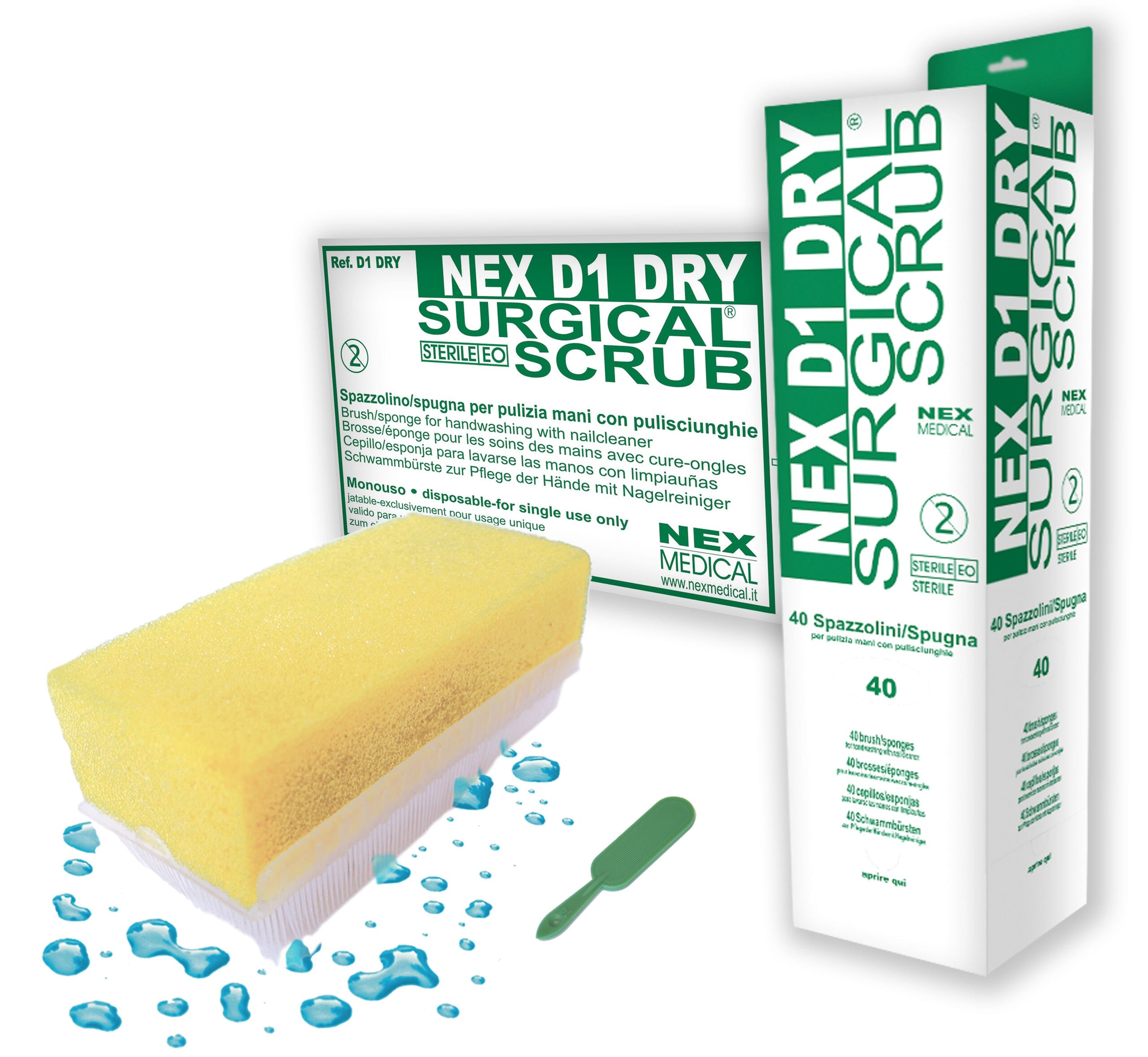 NEX 1 Dry Surgical Scrub 240 stk* - DENTALSPAR AS