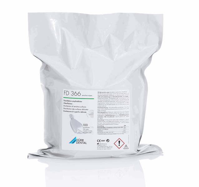 FD 366 Sensitive Wipes 4 x 100 stk refill - DENTALSPAR AS