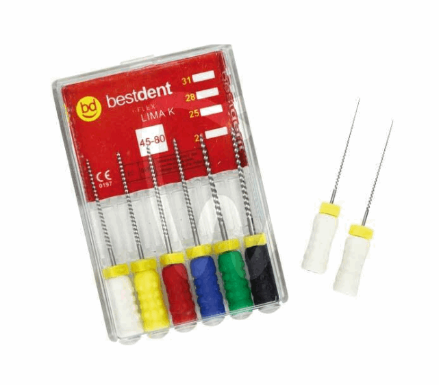Bestdent K-fil 50, 25 mm 6 stk - DENTALSPAR AS