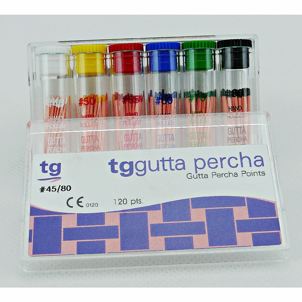 tg Gutta Percha Assortert 45-80 120 stk - DENTALSPAR AS