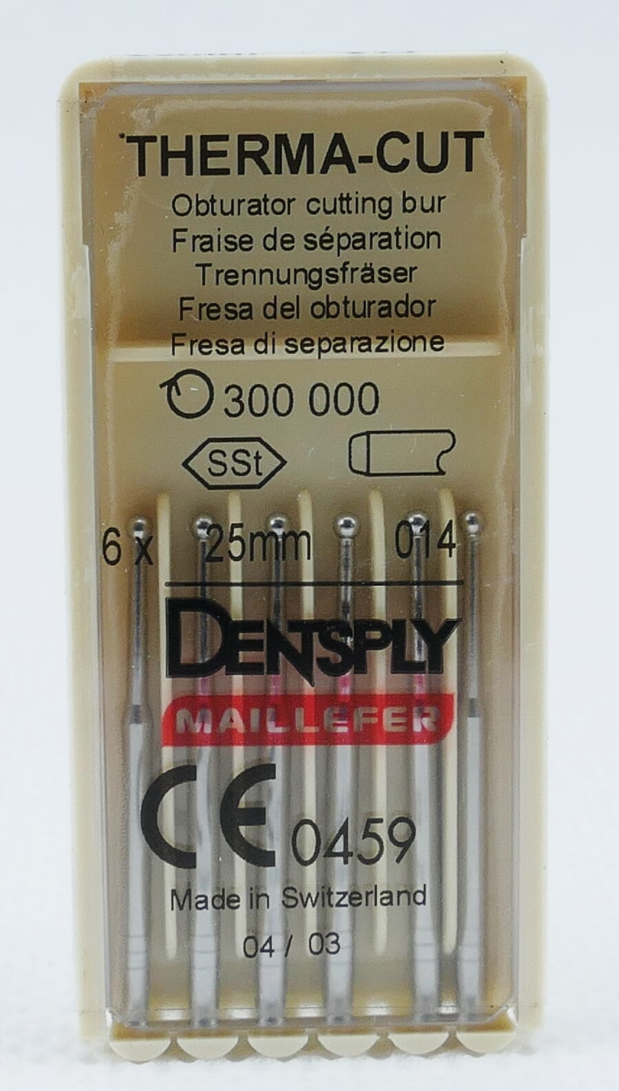 Therma-Cut bor (til Thermafil) 6 stk Ø 014 mm - DENTALSPAR AS