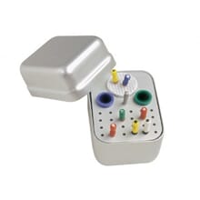 Endo Box Micro Plus 6,5 x 5 x 5 cm Sølv - DENTALSPAR AS
