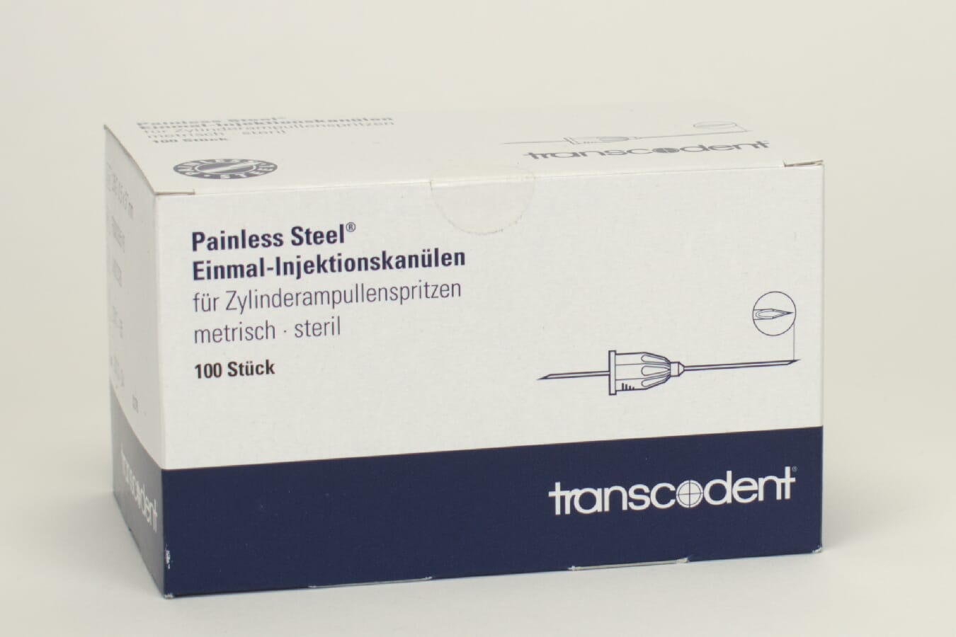 Transcodent injeksjonskanyle G25 lang 0,5x37mm rød 100 stk - DENTALSPAR AS