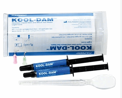 Kool-Dam 2 x 3 ml sprøyte og 10 små og 10 store spisser - DENTALSPAR AS