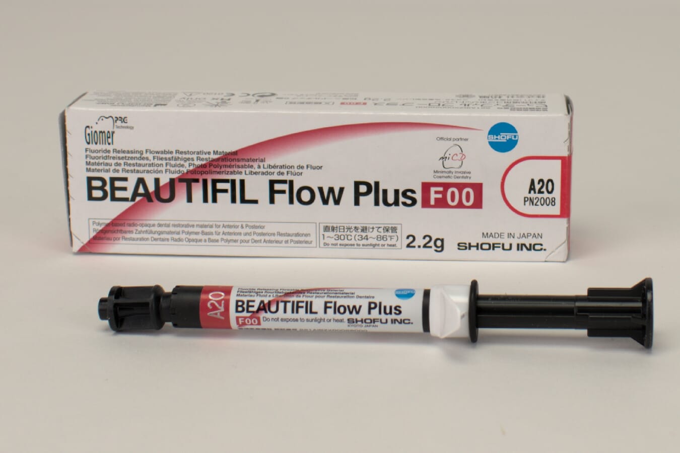Beautifil Flow plus F00 sprøyte 2,2 g A20 - DENTALSPAR AS