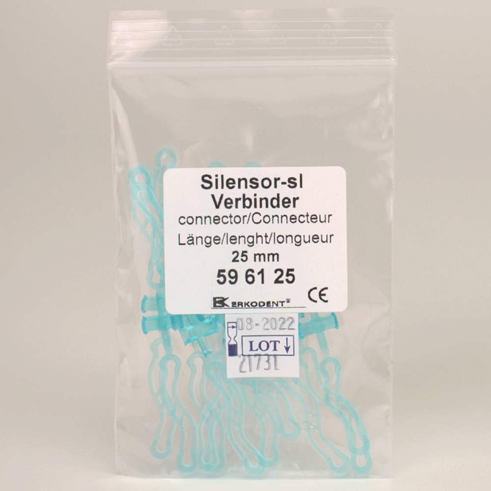 Silensor-sl connector, 25 mm 10 par - DENTALSPAR AS