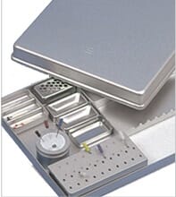 Endokassett i alum. komplett 18x28 cm - DENTALSPAR AS