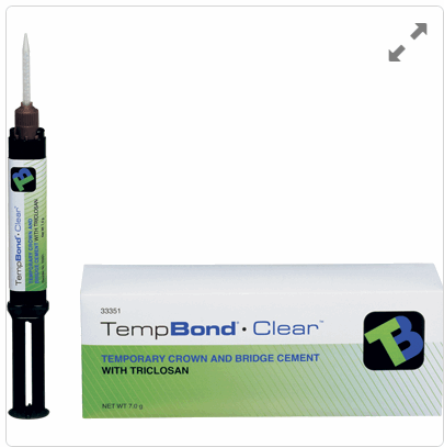 Temp-Bond Clear Automix sprøyte 6 gram - DENTALSPAR AS