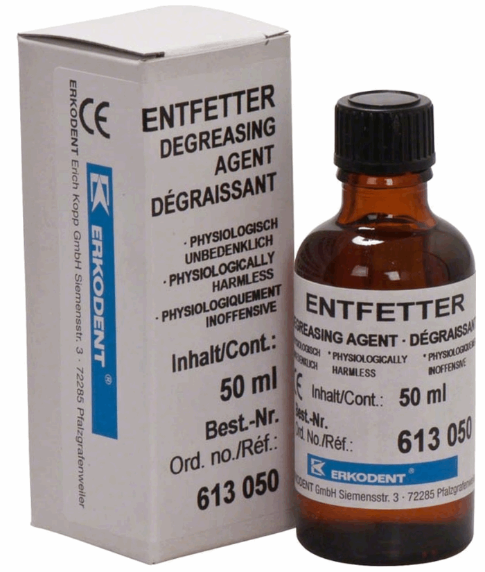 Erkodent rengjøring- og avfettings middel 50 ml - DENTALSPAR AS