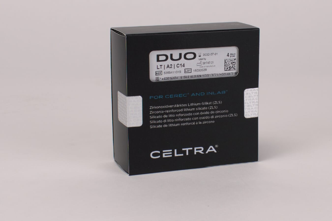 CELTRA DUO keramisk blokk til CEREC LT A2 C14 4 stk - DENTALSPAR AS