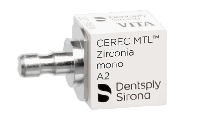 SIRONA CEREC MTL Zirconia mono 4 stk B2 - DENTALSPAR AS
