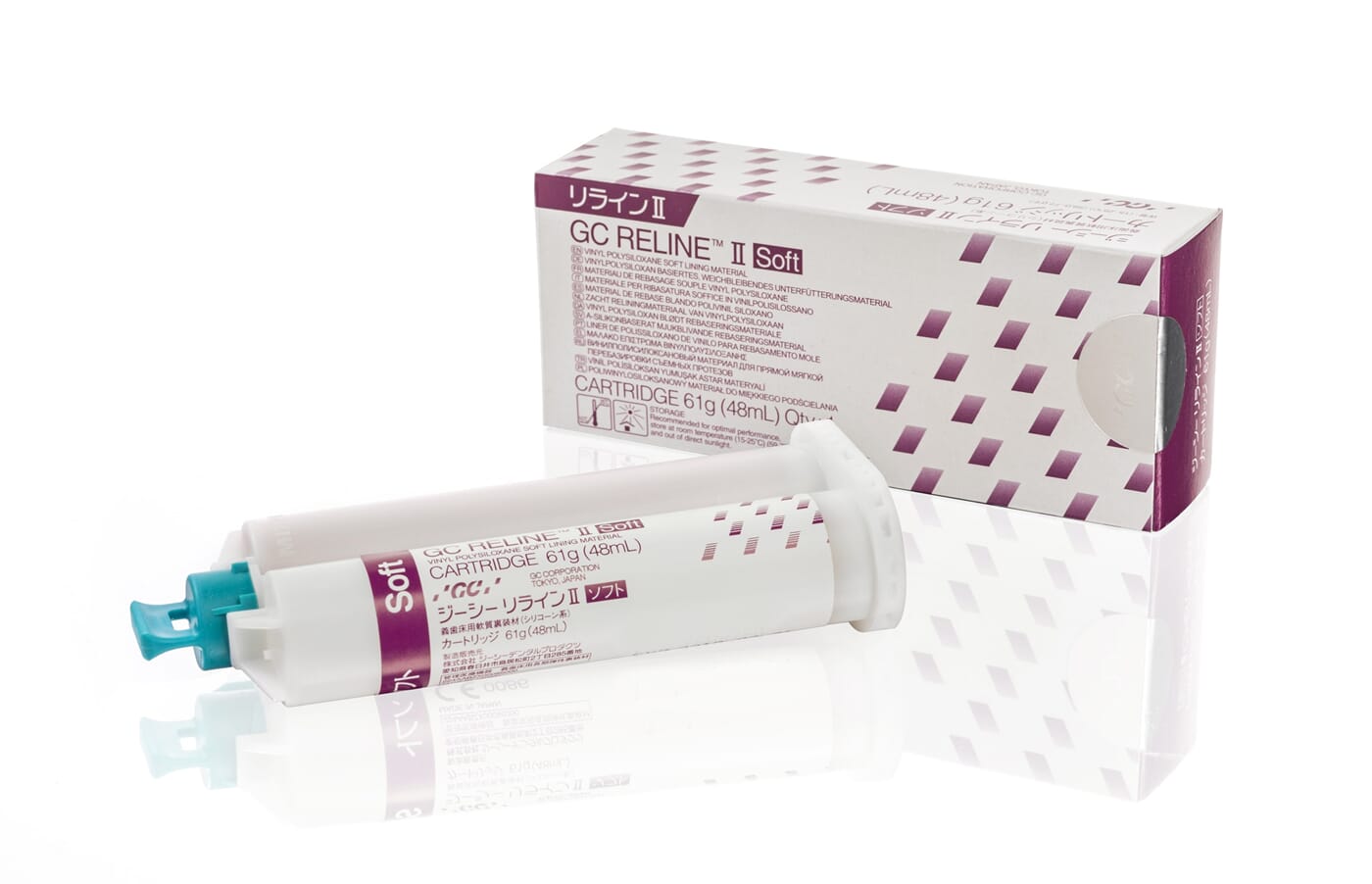 GC Reline II Soft catridge 48 ml /61g refill - DENTALSPAR AS