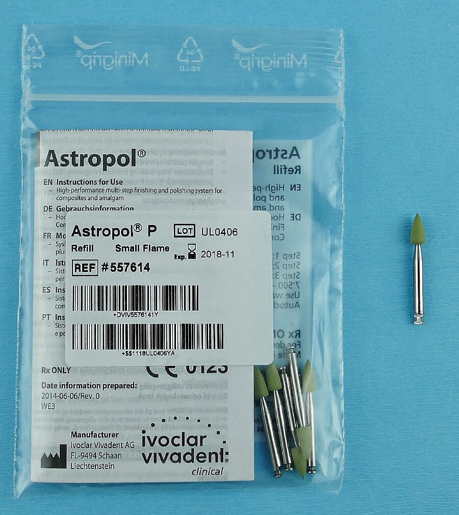 Astropol P polerer medium liten flamme RA 6 stk - DENTALSPAR AS