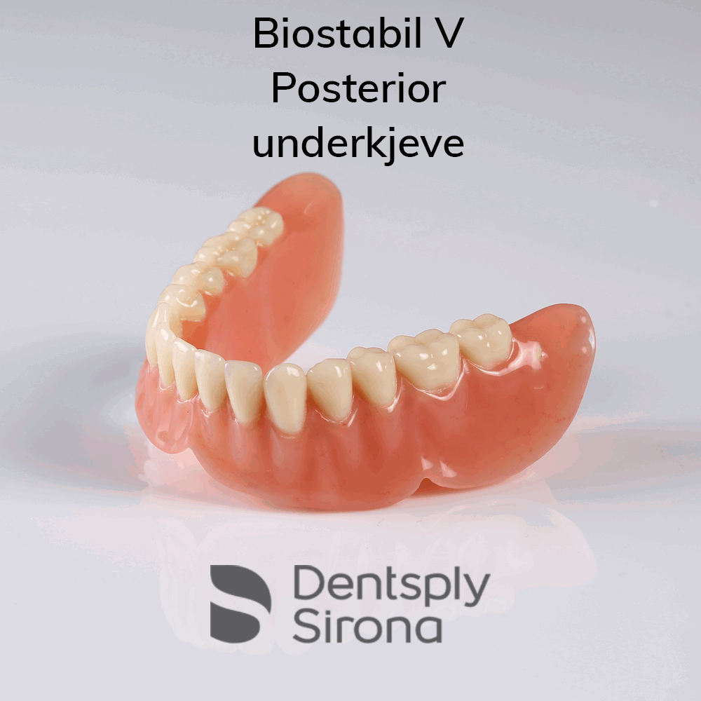 Biostabil V Posterior protesetenner 8 stk UK - DENTALSPAR AS