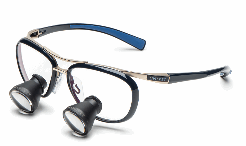 Univet ITA PRO HD TTL lupe Midnight Blue 2,0x 300 mm - DENTALSPAR AS